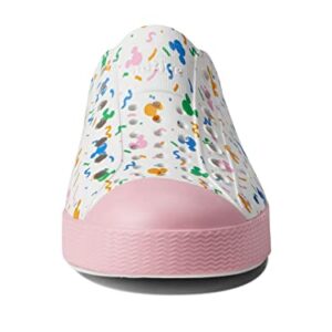 Native Shoes Jefferson Disney Print (Little Kid) Shell White/Princess Pink/Pastel Rad Confetti 13 Little Kid M