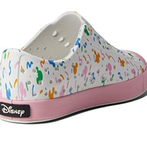 Native Shoes Jefferson Disney Print (Little Kid) Shell White/Princess Pink/Pastel Rad Confetti 13 Little Kid M