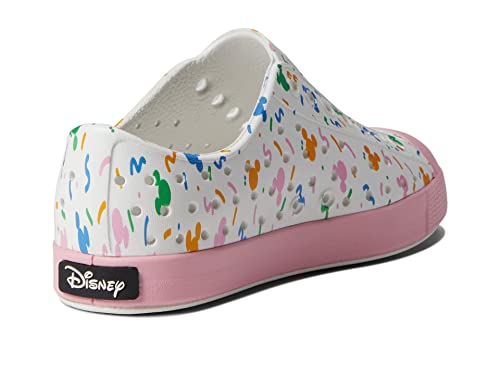 Native Shoes Jefferson Disney Print (Little Kid) Shell White/Princess Pink/Pastel Rad Confetti 13 Little Kid M