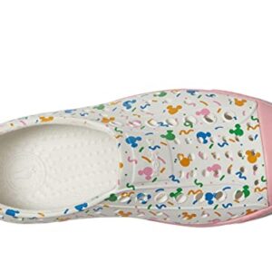 Native Shoes Jefferson Disney Print (Little Kid) Shell White/Princess Pink/Pastel Rad Confetti 13 Little Kid M