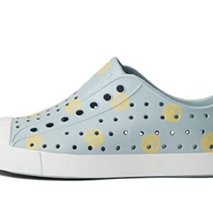 Native Shoes Girl's Jefferson Print (Little Kid/Big Kid) Skip Blue/Shell White/Gone Bananas Scribble Dots 11 Little Kid M