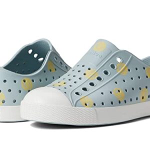 Native Shoes Girl's Jefferson Print (Little Kid/Big Kid) Skip Blue/Shell White/Gone Bananas Scribble Dots 11 Little Kid M