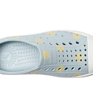 Native Shoes Girl's Jefferson Print (Little Kid/Big Kid) Skip Blue/Shell White/Gone Bananas Scribble Dots 11 Little Kid M