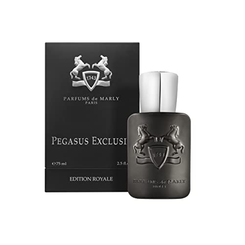 PARFUMS de MARLY - Pegasus Exclusif - 2.5 Fl Oz - Parfum for Men - Top Notes Bergamot, Pink Pepper, Cardamom, Heliotrope - Heart Notes Jasmine, Lavender, Bitter Almond, Geranium - 75ml