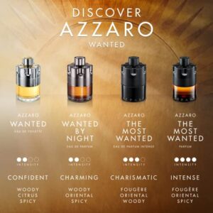 Azzaro The Most Wanted Eau de Parfum Intense — Mens Cologne — Fougere, Ambery & Spicy Fragrance, 1.6 Fl Oz