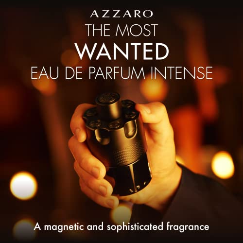 Azzaro The Most Wanted Eau de Parfum Intense — Mens Cologne — Fougere, Ambery & Spicy Fragrance, 1.6 Fl Oz