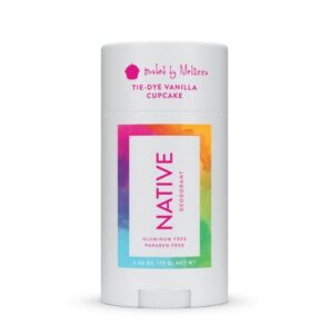 native deodorant tie-dye vanilla cupcake paraben aluminum free 2.65 oz