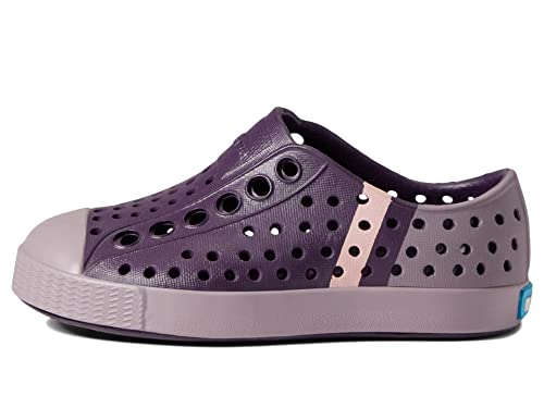 Native Shoes Girl's Jefferson Block (Little Kid/Big Kid) Cosmic Purple/Wildflower Purple/Wildflower Rose Block 1 Little Kid M