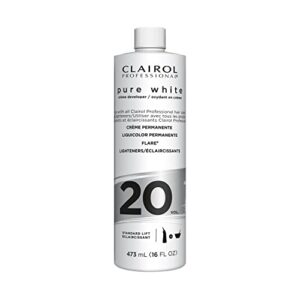 clairol professional pure white 20 volume crème developer, 16 oz (pack of 1)