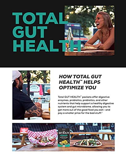 ONNIT Total Gut Health - Complete Probiotics & Digestive Enzyme Supplement for Women & Men | 5 Strains of Probiotics, Prebiotics, Enzymes, Betaine HCL