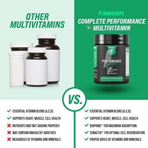 InnoSupps Complete Performance Multivitamin | Essential Vitamins & Minerals with Senactiv for Cellular Regeneration and ATP Production