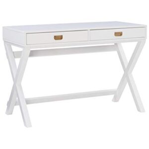 Linon Desk, White, 44"W x 20"D x 30"H