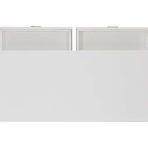 Linon Desk, White, 44"W x 20"D x 30"H