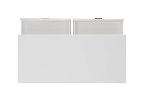 Linon Desk, White, 44"W x 20"D x 30"H