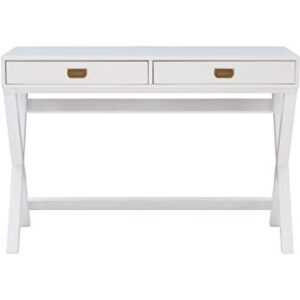 Linon Desk, White, 44"W x 20"D x 30"H