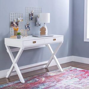 Linon Desk, White, 44"W x 20"D x 30"H