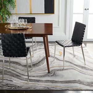 SAFAVIEH Craft Collection 9' x 12' Grey / Gold CFT819F Modern Abstract Non-Shedding Living Room Bedroom Dining Home Office Area Rug