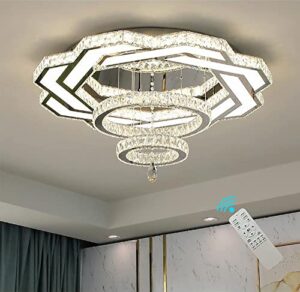 w32” living room modern crystal chandelier large foyer chandeliers crystal shades chandeliers entrance high ceiling chandeliers bedroom dining shandaler 3000k-6000k infinity lighting fixtuers lamps