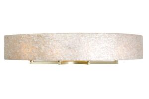 radius 4-light vanity – gold dust finish with sustainable crushed natural capiz shell shade