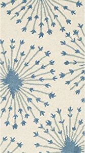 SAFAVIEH Bella Collection 5' Square Beige/Blue BEL123B Handmade Premium Wool Area Rug