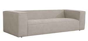 amazon brand – rivet thomas modern upholstered sofa couch, 101.2″w, grey