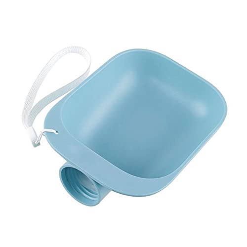 FUUIE Bowls for Food and Water Pet Water Dispenser Portable Outdoor Travel Dogs Drinking Bottle Feeder Bowl (Color : Blue)