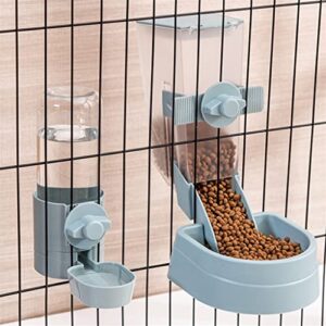 ZHUHW Puppy Cats Rabbit Food Container Dispenser Bowl Automatic Cage Hanging Feeder Pet Water Bottle Dogs Drinking Fountain