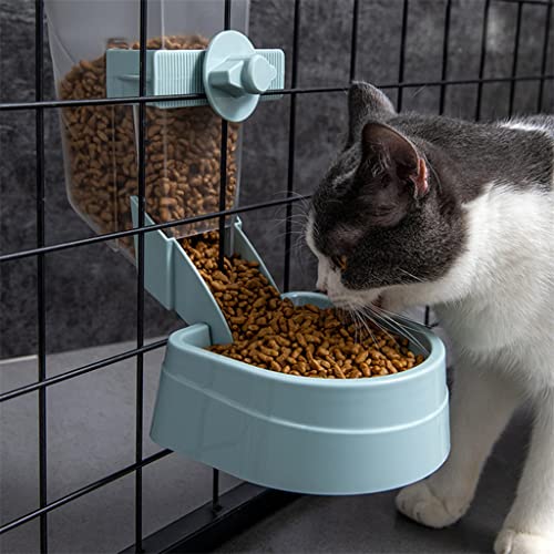 ZHUHW Puppy Cats Rabbit Food Container Dispenser Bowl Automatic Cage Hanging Feeder Pet Water Bottle Dogs Drinking Fountain