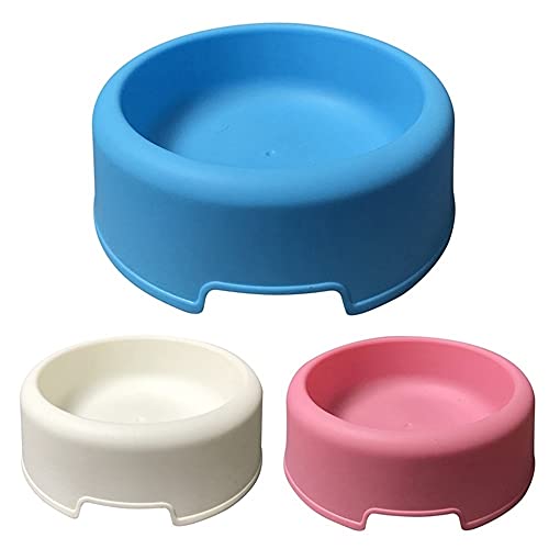 FUUIE Bowls for Food and Water Non-Slip Pet Dog Cat Bowl Pet Resin Round Bowl, Used for Cats and Dogs Pet Feeding Cat Water Bowl for Cats Pet Cat Feeding Products (Color : Blue)