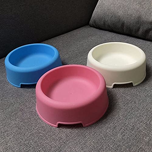 FUUIE Bowls for Food and Water Non-Slip Pet Dog Cat Bowl Pet Resin Round Bowl, Used for Cats and Dogs Pet Feeding Cat Water Bowl for Cats Pet Cat Feeding Products (Color : Blue)