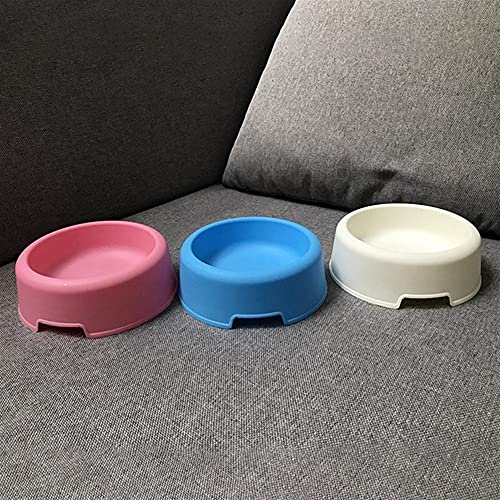 FUUIE Bowls for Food and Water Non-Slip Pet Dog Cat Bowl Pet Resin Round Bowl, Used for Cats and Dogs Pet Feeding Cat Water Bowl for Cats Pet Cat Feeding Products (Color : Blue)