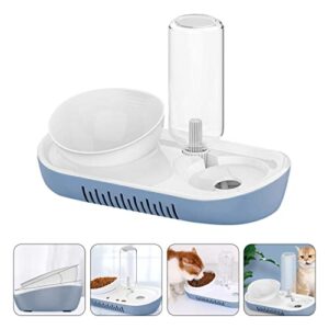 Mipcase 3 Sets Waters Cat Dish Small Automatic Waterer Kittens Blue for Kitten Bowls Puppies Bunny Puppy Water Raised Dog Food Dispenser Pets Feeder Auto Bowl Gravity Medium Pet Supplies