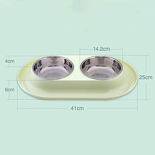 FUUIE Bowls for Food and Water Dog Feeder Drinking Bowls for Dogs Cats Pet Food Bowl (Color : Sky Blue)