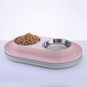 FUUIE Bowls for Food and Water Dog Feeder Drinking Bowls for Dogs Cats Pet Food Bowl (Color : Sky Blue)