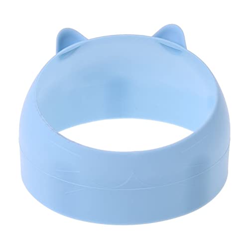 FUUIE Bowls for Food and Water Stainless Steel Cat Dog Food Bowl 15°Slanted Non-Slip Pet Utensils Puppy Feeding Container Supplies (Color : Blue)