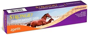 zoetis 23.6 gms strongid paste contains 43.9% pyrantel pamoate for use in horses and foals