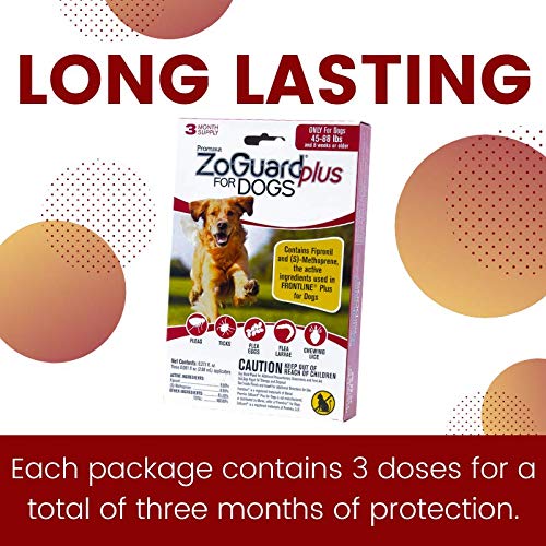 ZoGuard Plus Flea and Tick Prevention for Dogs (Large - 45-88 lb)