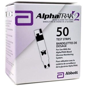 alphatrak 2 pet blood glucose test strips dogs cats diabetes 50ct