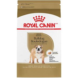 royal canin bulldog adult dry dog food, 30 lb bag