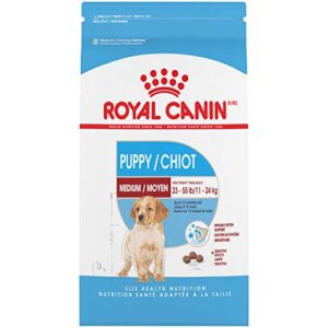 royal canin medium puppy dry dog food, 30 lb bag