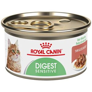 royal canin digest sensitive thin slices in gravy wet cat food, 3 oz can, 24 count