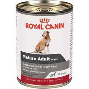 royal canin canine health nutrition, mature adult in gel canned dog food, 13.5 oz can (case of 12)