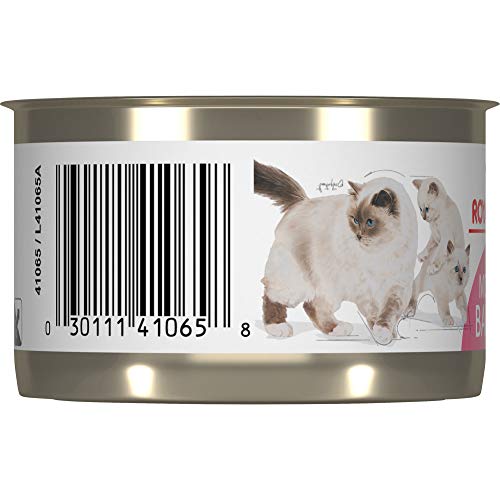 Royal Canin Feline Health Nutrition Mother & Babycat Ultra Soft Mousse in Sauce Canned Cat Food, 5.1 oz Can (Pack of 24)