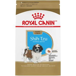 royal canin breed health nutrition shih tzu puppy dry dog food, 2.5 lb