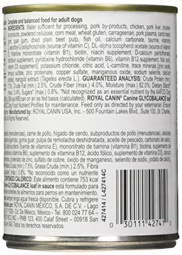 Royal Canin Veterinary Diet Canine Glycobalance In Gel Canned Dog Food, 13.4 oz, Pack of 24