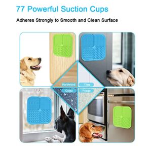 MateeyLife Licking Mat for Dogs and Cats 2PCS, Premium Lick Mats with Suction Cups for Dog Anxiety Relief, Cat Lick Pad for Boredom Reducer, Dog Treat Mat Perfect for Bathing Grooming etc.