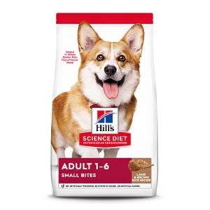 hill’s science diet dry dog food, adult, small bites, lamb meal & brown rice recipe, 33 lb. bag