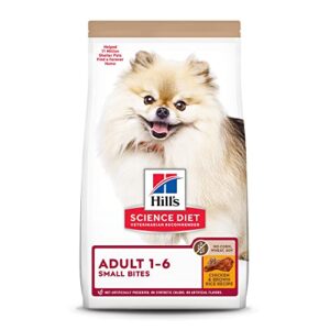 hill’s science diet adult no corn, wheat or soy, small bites, dry dog food, chicken recipe, 15 lb bag