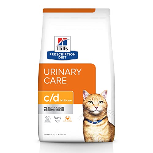 Hill's Prescription Diet c/d Multicare Urinary Care with Chicken Dry Cat Food, Veterinary Diet, 8.5 lb. Bag (Packaging May Vary)