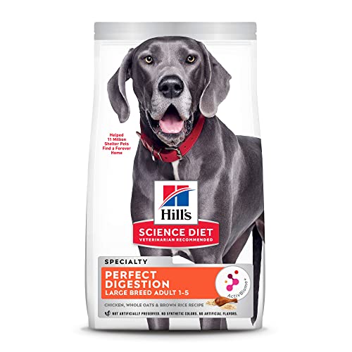 Hill's Science Diet Adult, Large Breed Dog Dry Food Perfect Digestion Chicken 22 lb Bag